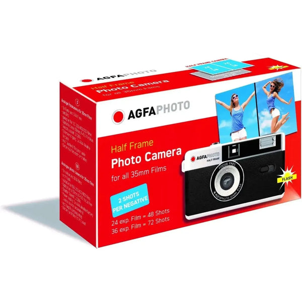 AGFA Reusable Half Frame Film Camera - Black – Jacobs Digital