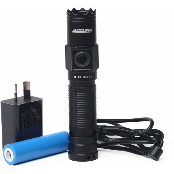 Accura Mini Blitz LED Torch 950 LM battery & Charger – Jacobs Digital