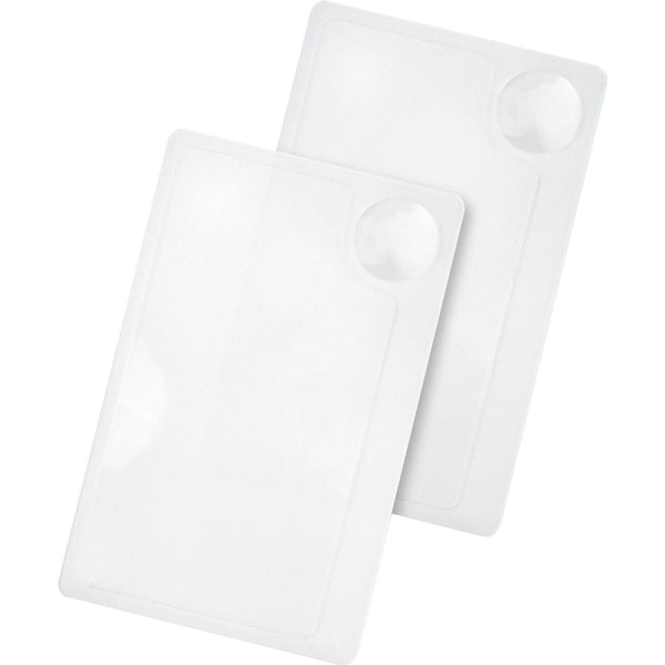 Carson Credit Card-Sized 2.5x Magnifier with 6x Spot Lens Twin Pack ...