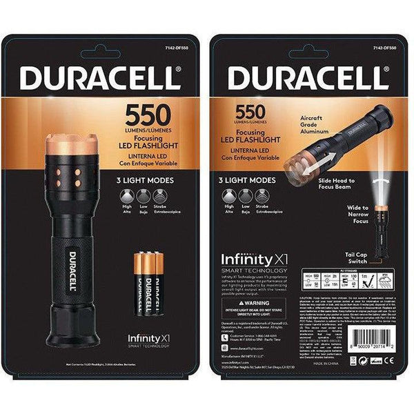 Duracell 550 Lumen Aluminum Focusing LED Torch – Jacobs Digital
