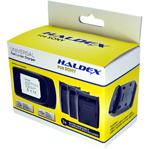 Haldex 700 Sony Battery Charger Kit - Type-C - Includes Wall and Car C ...