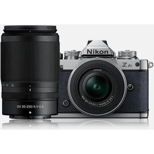 Nikon Z FC Midnight Grey 16-50mm VR Silver + 50-250mm Mirrorless Camer ...